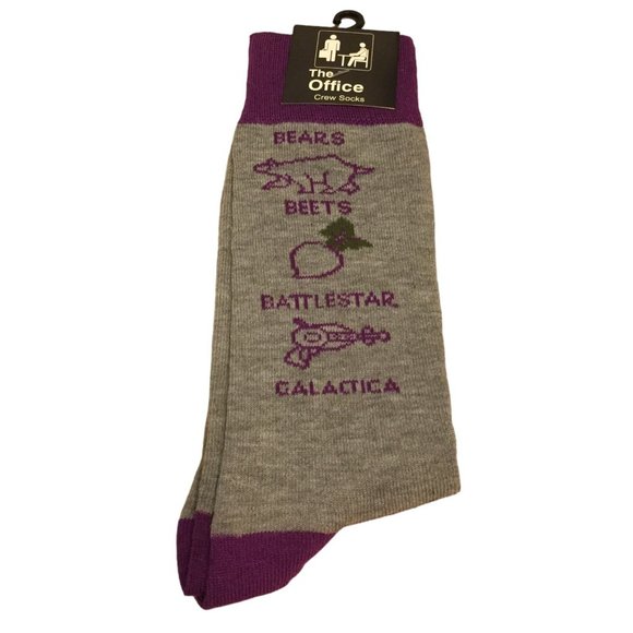 Culturefly | Underwear & Socks | The Office Mens Crew Socks Osfm Bears ...